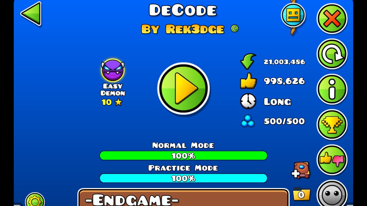 Decode by Rek3dge 100% | Easy Demon - YouTube