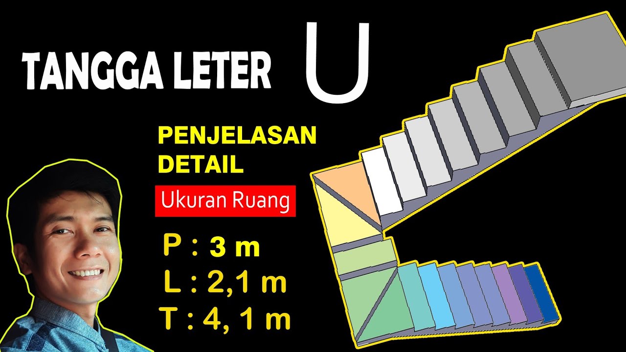 Tangga Leter U di Lahan 3x2 meter - YouTube