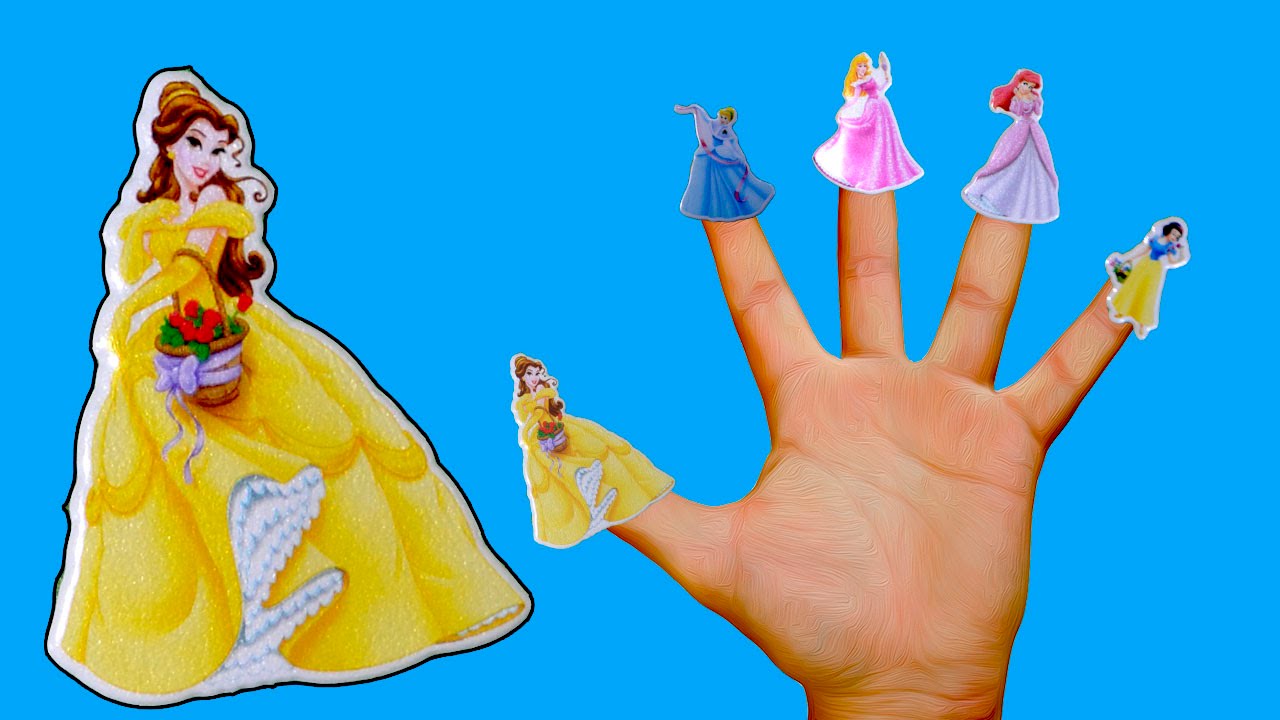 Disney Princess Finger Family Collection Finger Family Songs Nursery ...