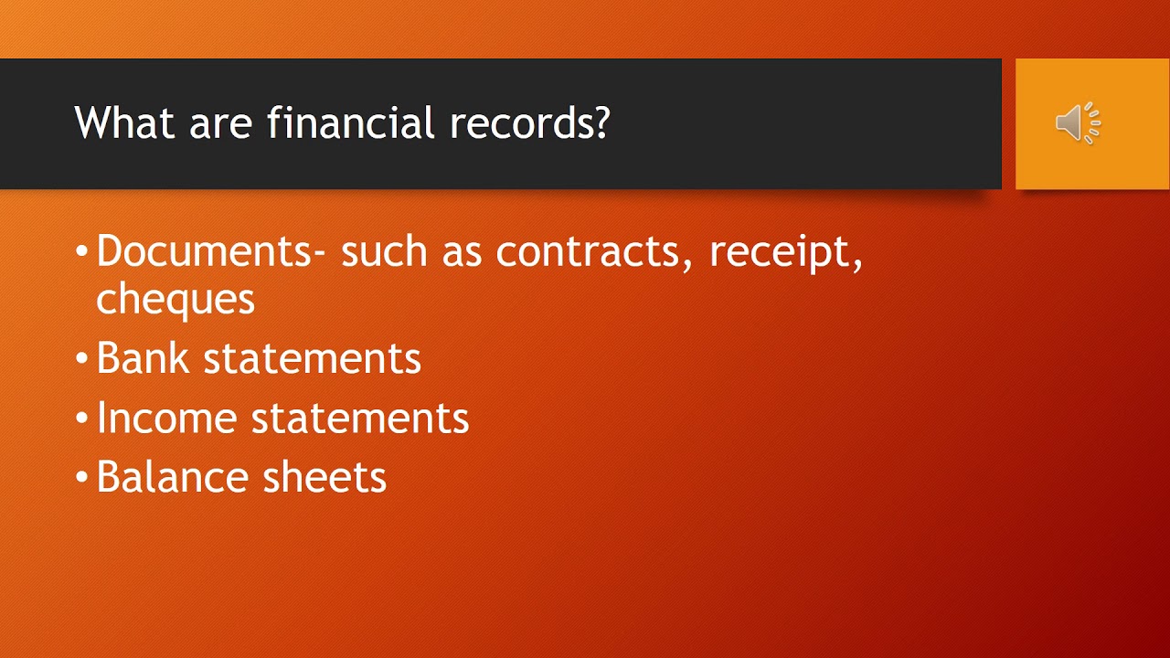 Unit 5 Financial records and transactions - YouTube