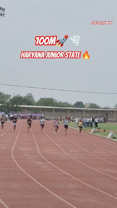 100M🚀🔥 women haryan junior state #shorts #youtubeshorts #100m #usainbolt #athleticszone06 # ...