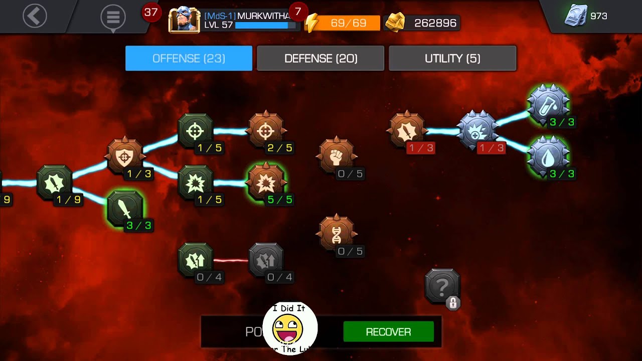 Marvel Contest Of Champions: Arena/Offensive Mastery Set-up - YouTube