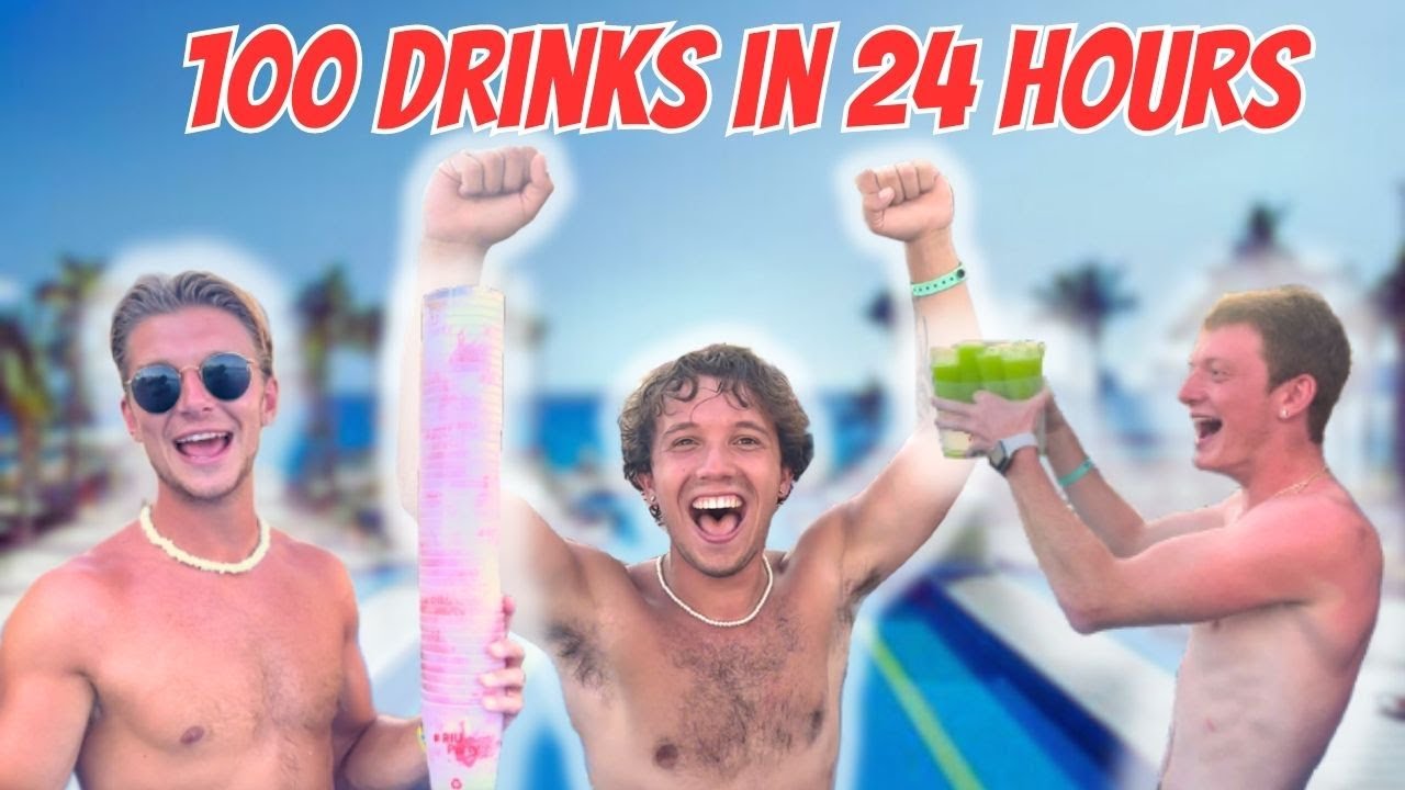 100 Drinks In 24 Hours! - YouTube
