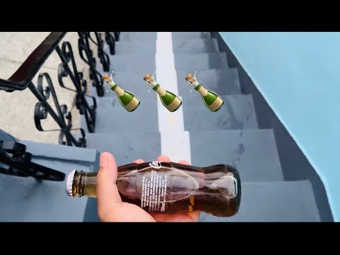 Rolling and Crashing Glass Bottles🍾🍾‼️ - YouTube