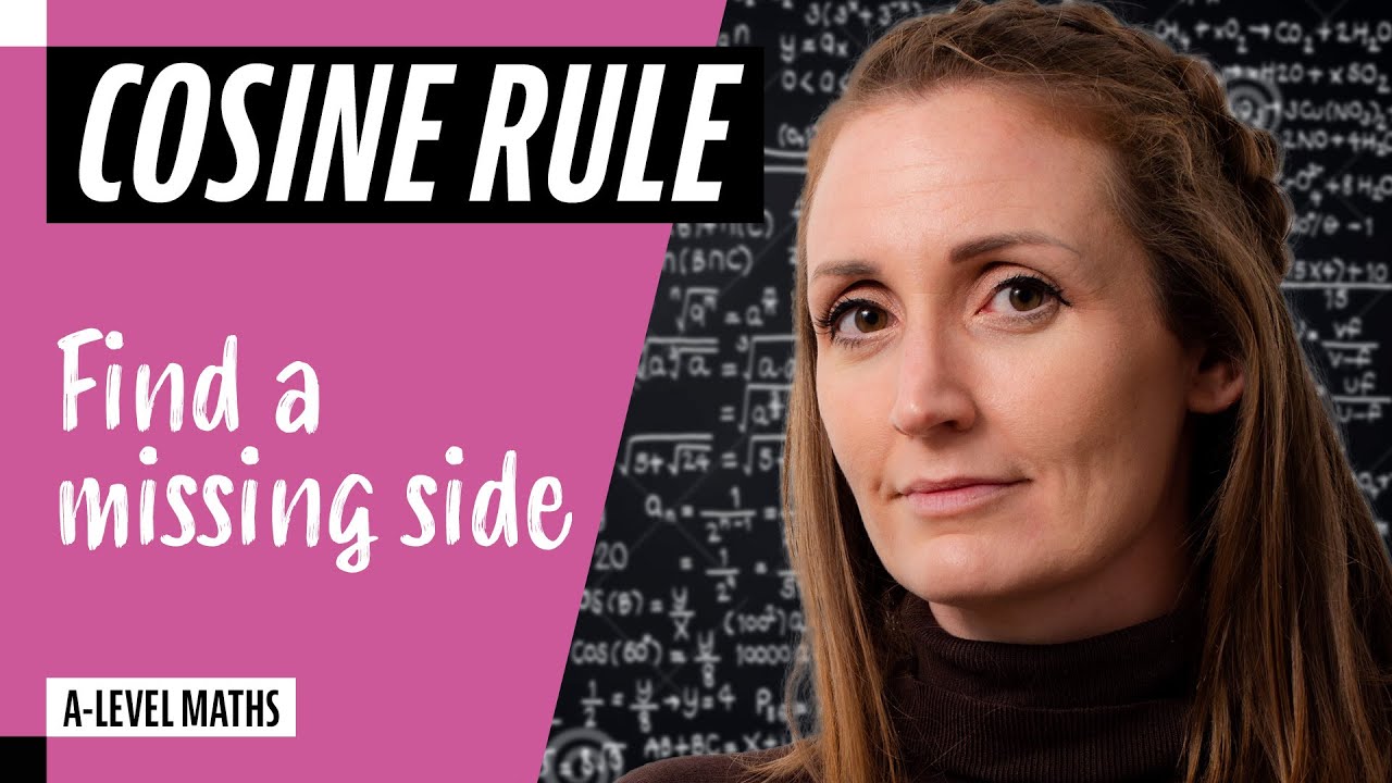 Cosine Rule; Simple guide on how to find a missing side (KS#1) - YouTube