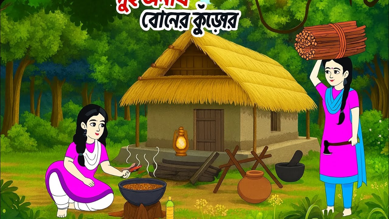 দুই বোনের অনাথ কুঁড়েঘর | dui Bone Anath Kure Ghar | Thakumar juli ...
