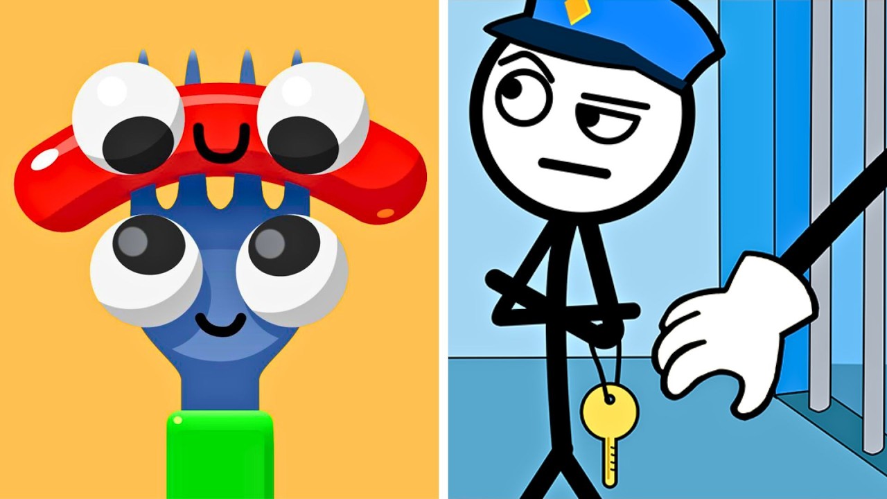 Satisfying Gameplay: FORK N SAUSAGE vs THIEF PUZZLE — ALL Levels ...
