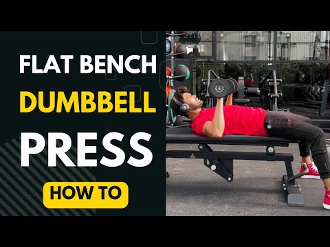 How to do Flat Bench DUMBBELL PRESS the correct way? - YouTube