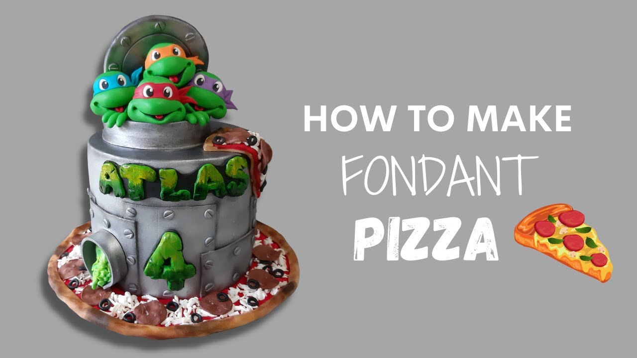 How To Make Fondant Pizza - YouTube