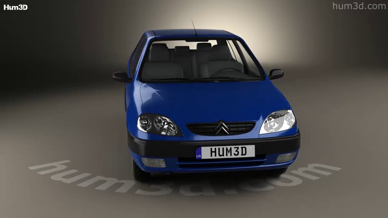 Citroen Saxo 2003 3D model by 3DModels.org - YouTube