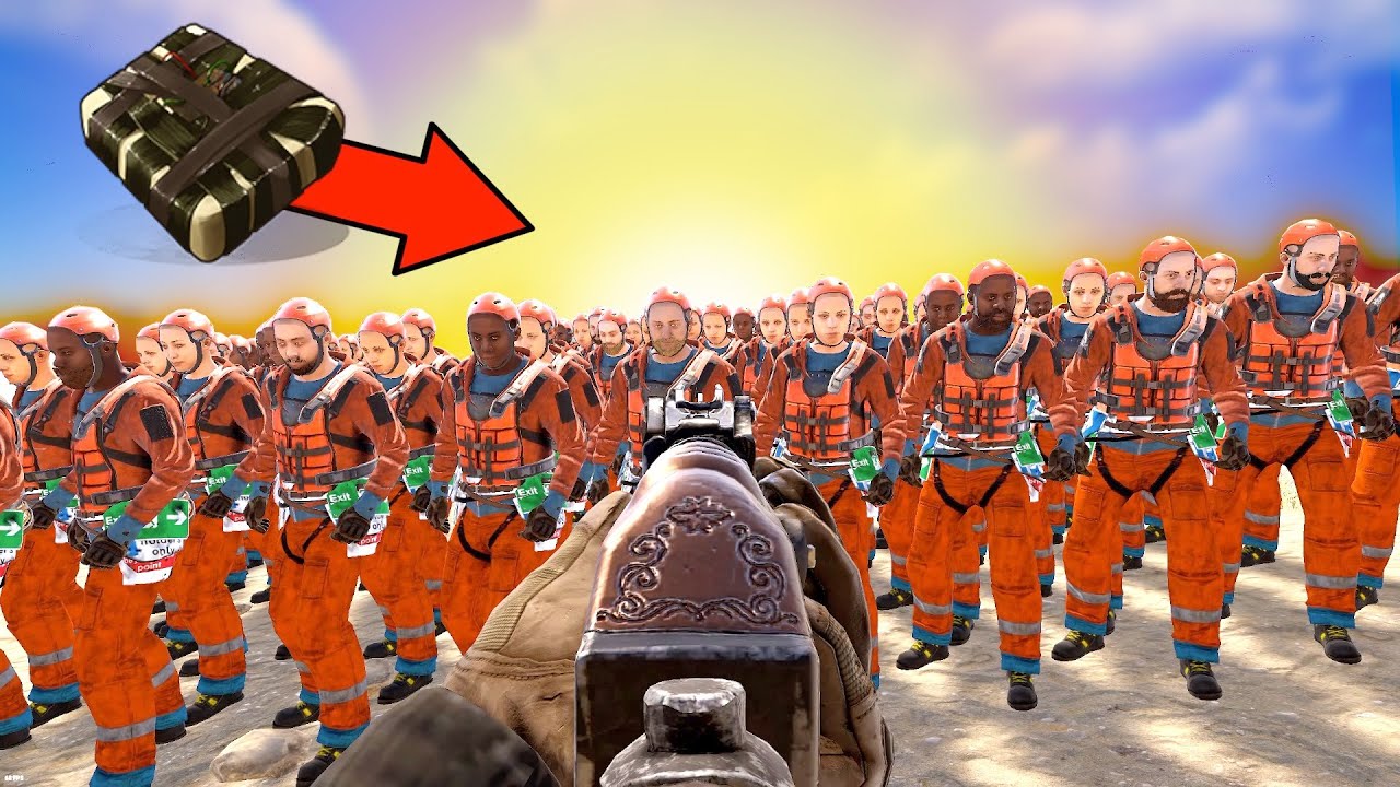 TIMED EXPLOSIVE CHARGE VS. 100 FULL METAL KIT PLAYERS... - YouTube