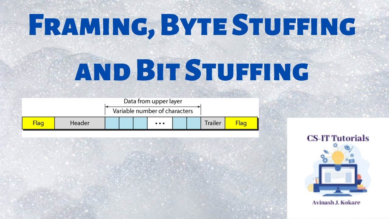 Framing Byte Stuffing Bit Stuffing In Data Link Layer Youtube