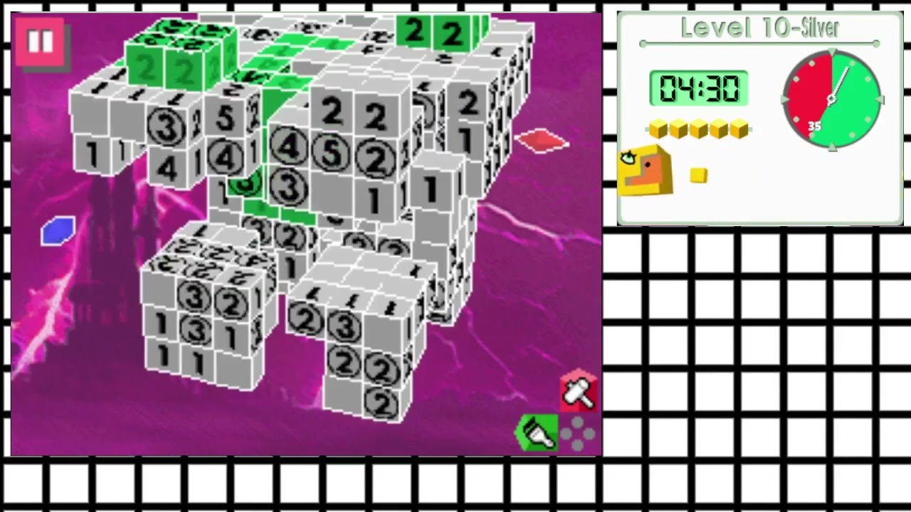 Picross 3D Hard Level 10 Part 4 - YouTube