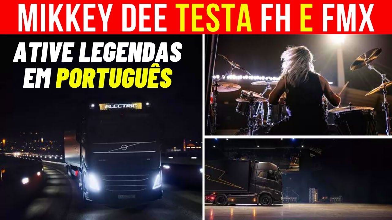 Mikkey Dee conhece Volvo FH e FMX elétricos [Ative as Legendas em ...