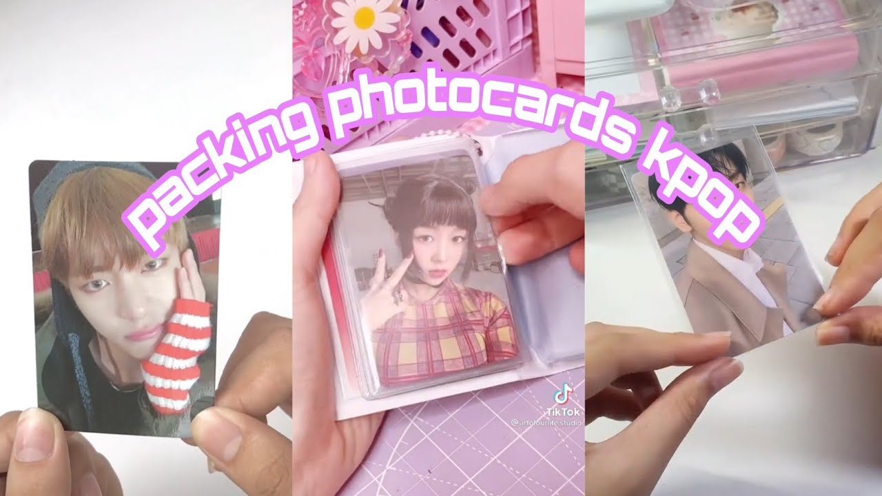 packing photocards kpop દᵕ̈૩♡ || tiktok compilation📎 #03 - YouTube
