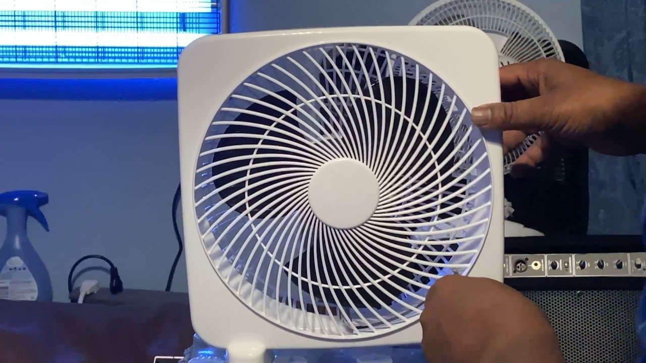 Blade swapping the box fan - YouTube