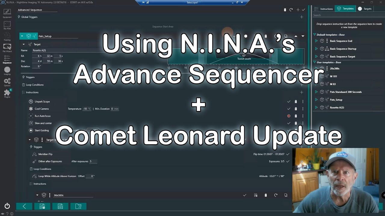 Using NINA Advance Sequencer for the Horsehead and Rosette nebulae - YouTube