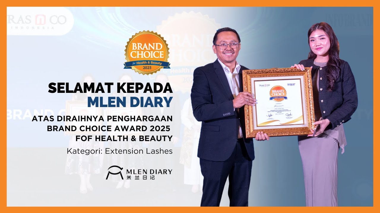 Unggul di Kategori Extension Lashes, Mlen Diary Raih Brand Choice Award ...