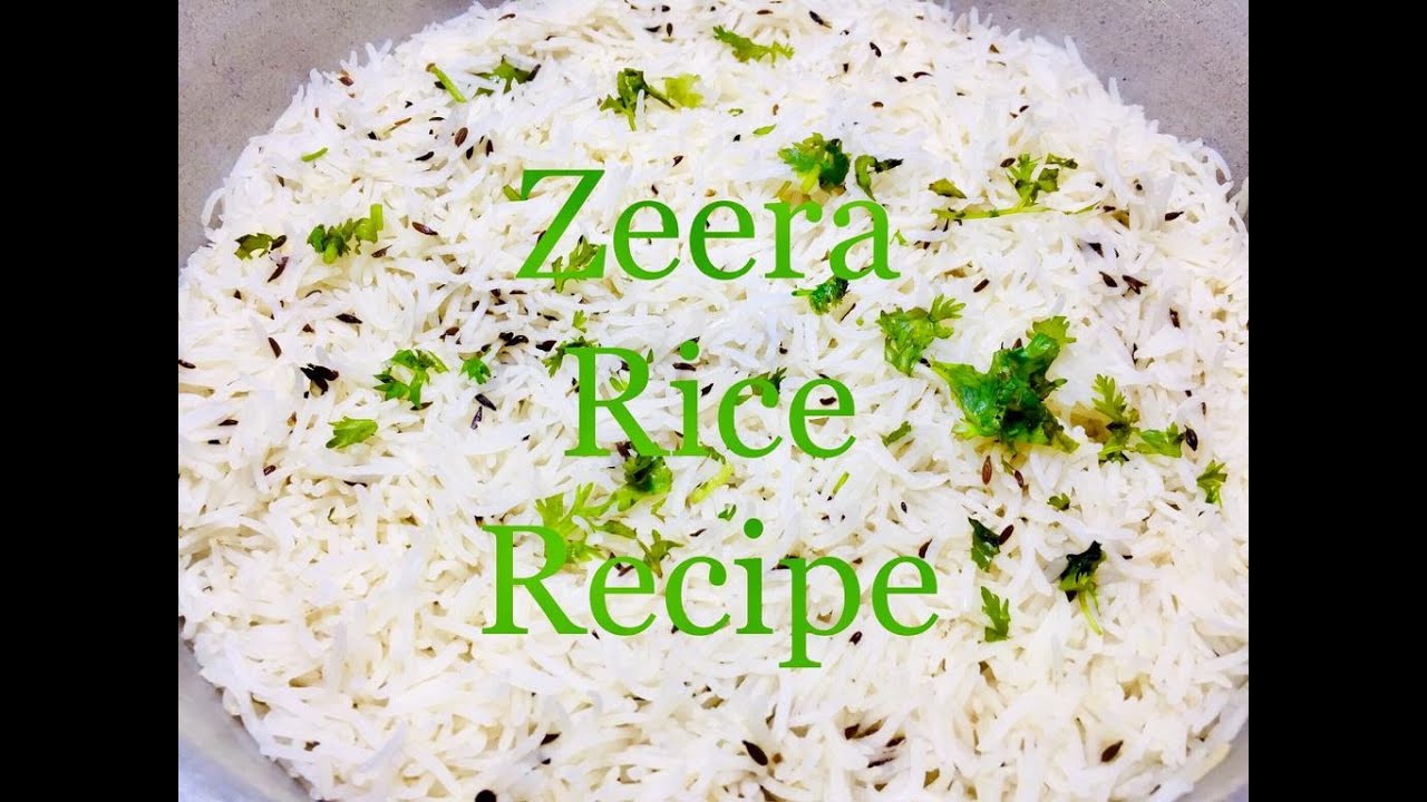 Zeera rice | Jeera rice recipe | flavoured cumin rice - YouTube