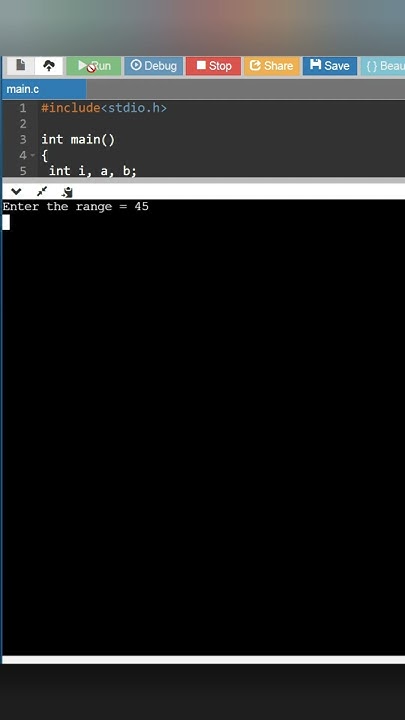 C program to print even numbers between two ranges #youtube #shorts #ytshorts - YouTube