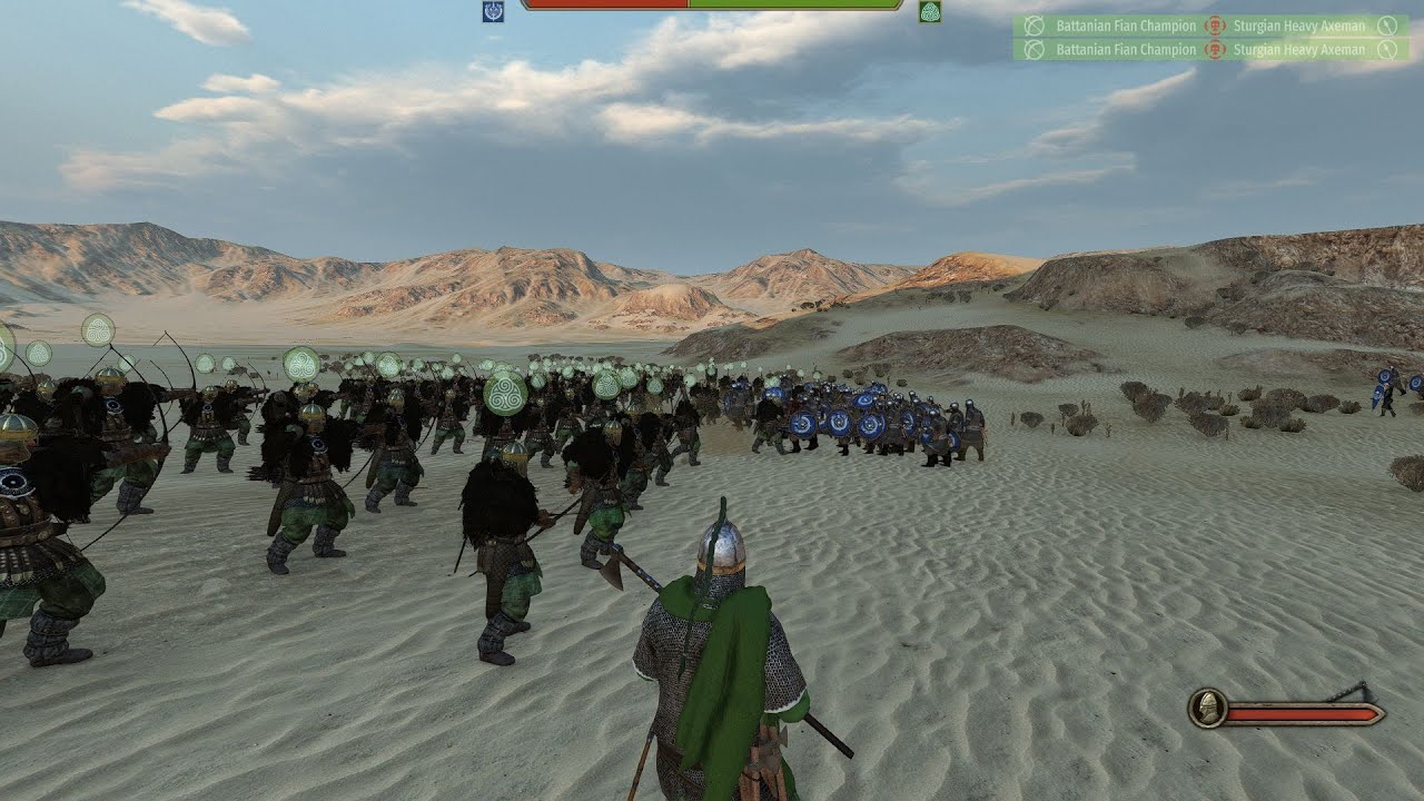 Sturgian Heavy Axeman Vs Battanian Fian Champions || Mount And Blade 2 ...