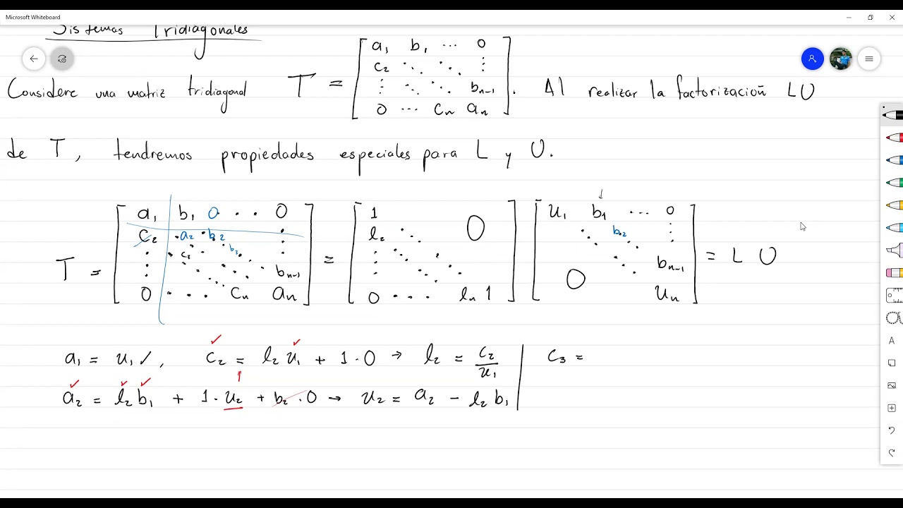 Sistemas Tridiagonales - Álgebra Lineal Numérica - YouTube