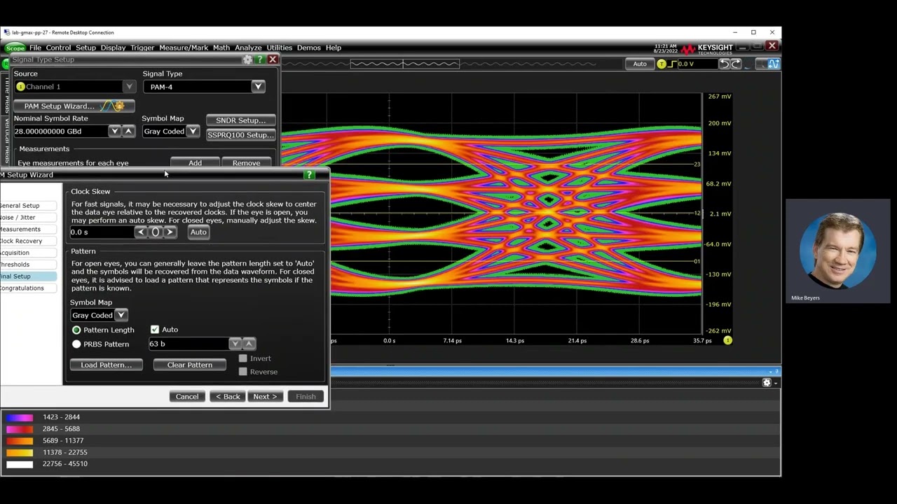 Keysight Infiniium 11.40 Core Software Enhanced PAM Setup Wizard Demo ...