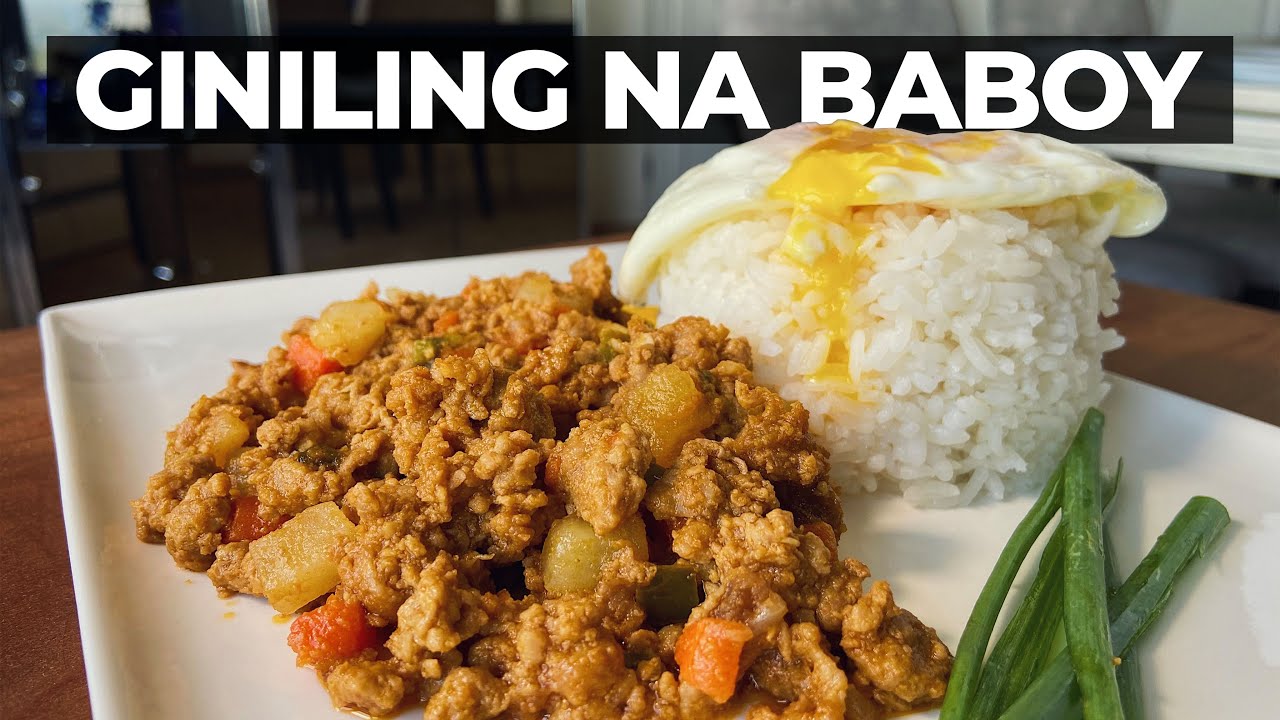 Pork Giniling Recipe | Giniling na Baboy (Filipino Ground Pork) - YouTube