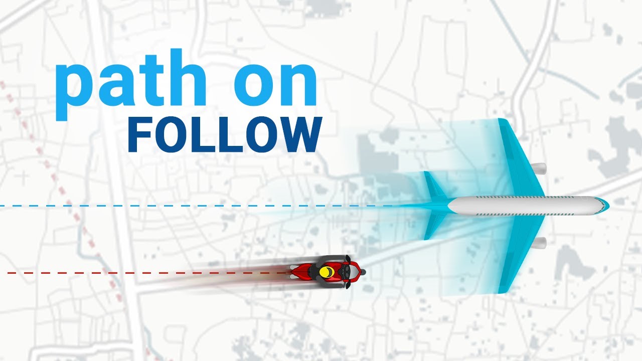 Path on follow in After Effects | Plane Path Animation | Bike Path ...