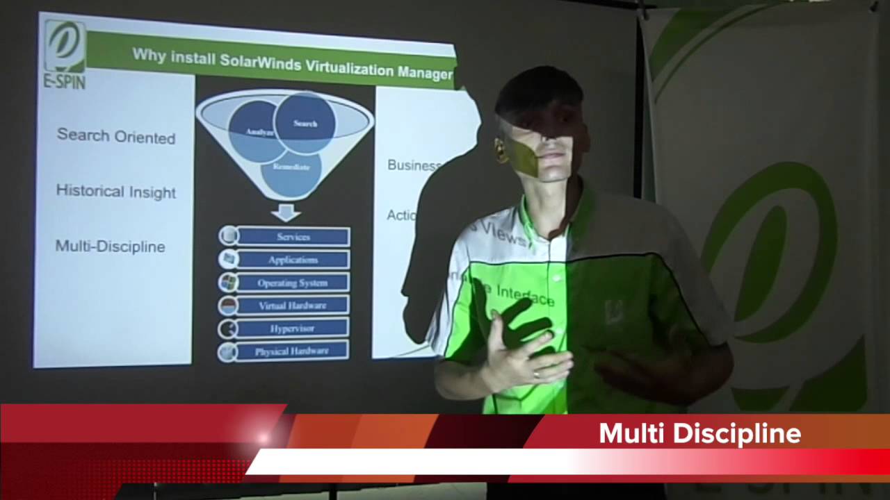 SolarWinds Virtualization Manager Technical Overview by E-SPIN - YouTube