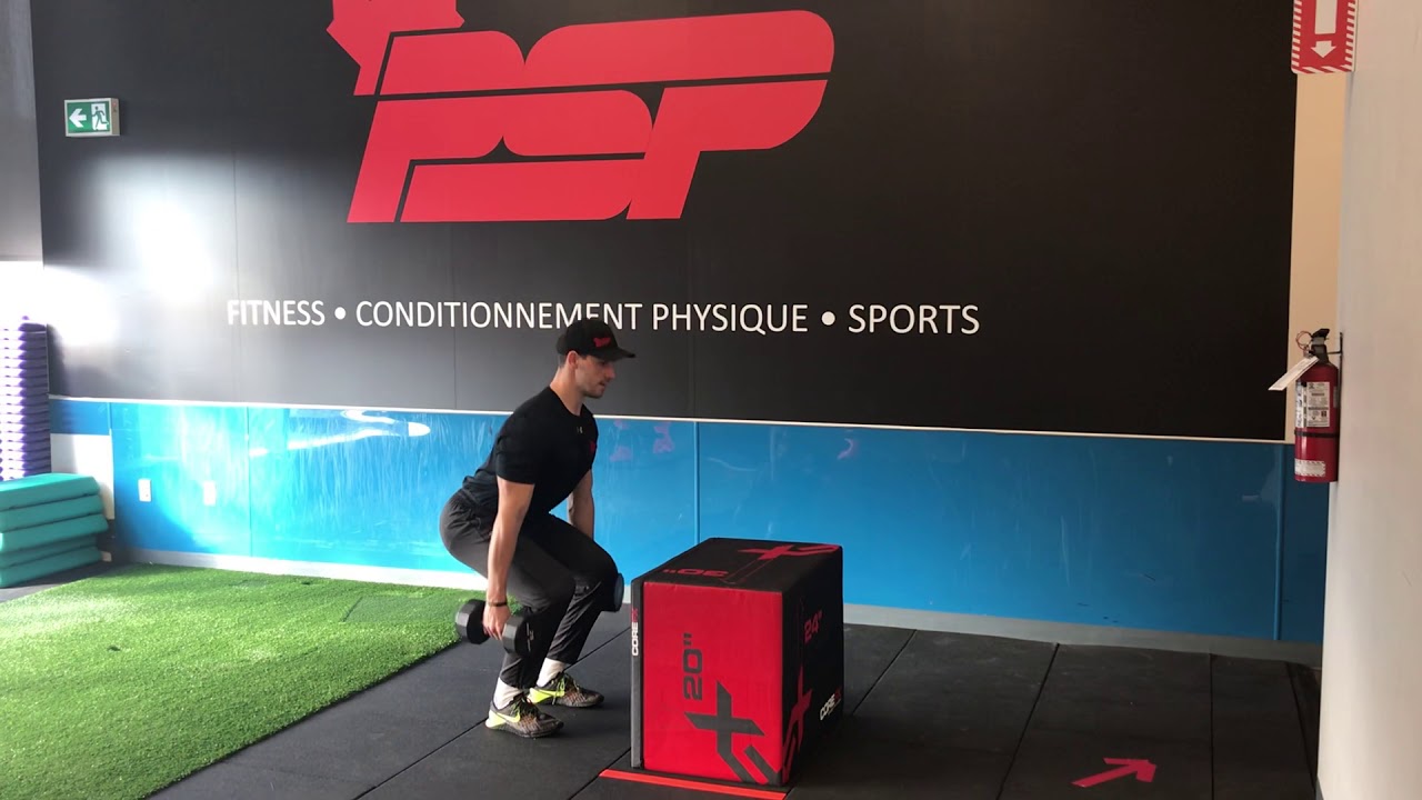 ECCENTRIC LOADED SQUAT TO BOX JUMP - YouTube