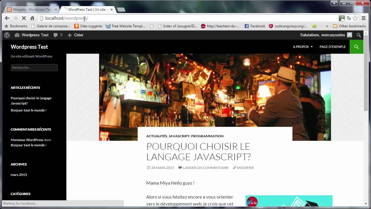 Tutoriel Wordpress - 22 - Les modèles de page - YouTube