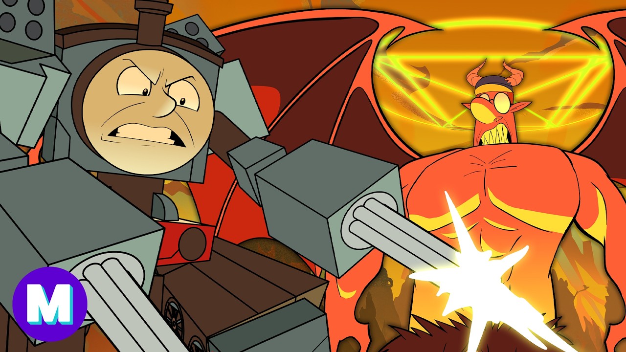 Man vs Train 4-6: Cartoon Nightmares (4K REMASTER) - YouTube