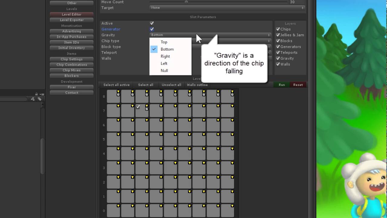 BERRY MATCH-THREE v4.2 - How to use Level Editor - YouTube