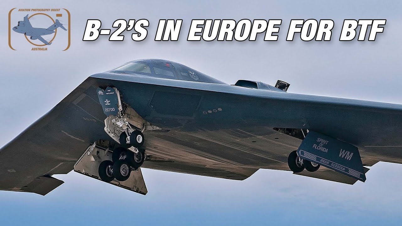 B-2's deploy to Europe for BTF 23-4 - YouTube