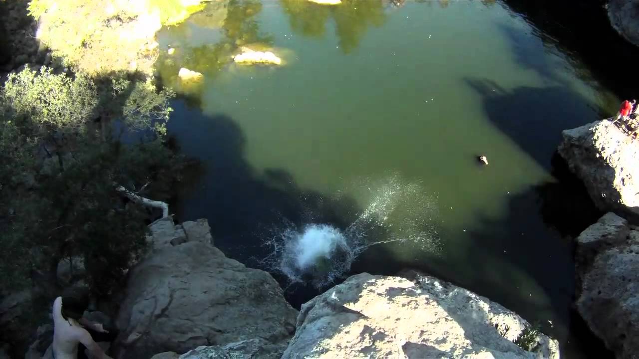 Cliff Jumping Malibu Creek Rock Pools 10 22 11 - YouTube