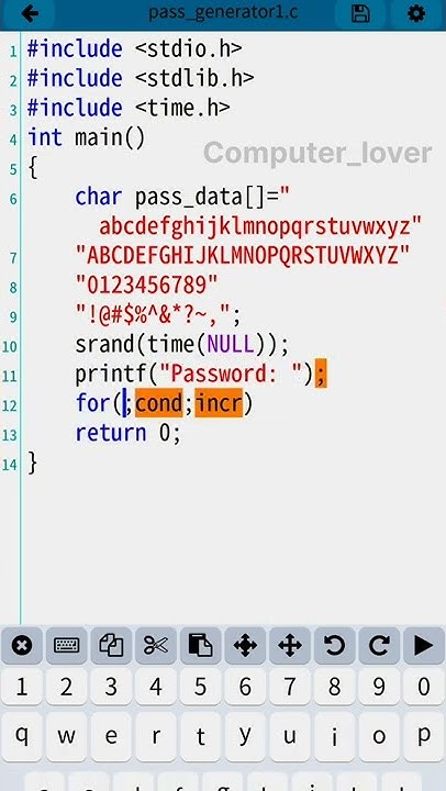 Random password generator in c language #shorts #computer #coding - YouTube