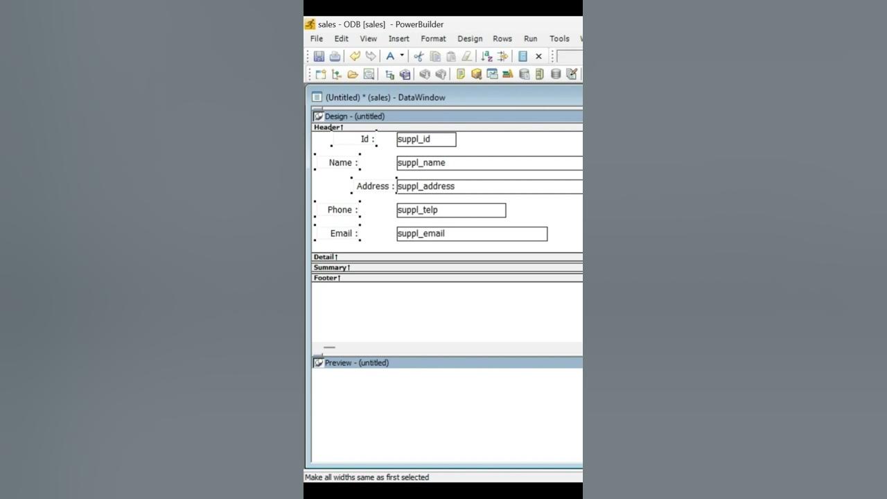 Create Datawindow Powerbuilder #shorts - YouTube