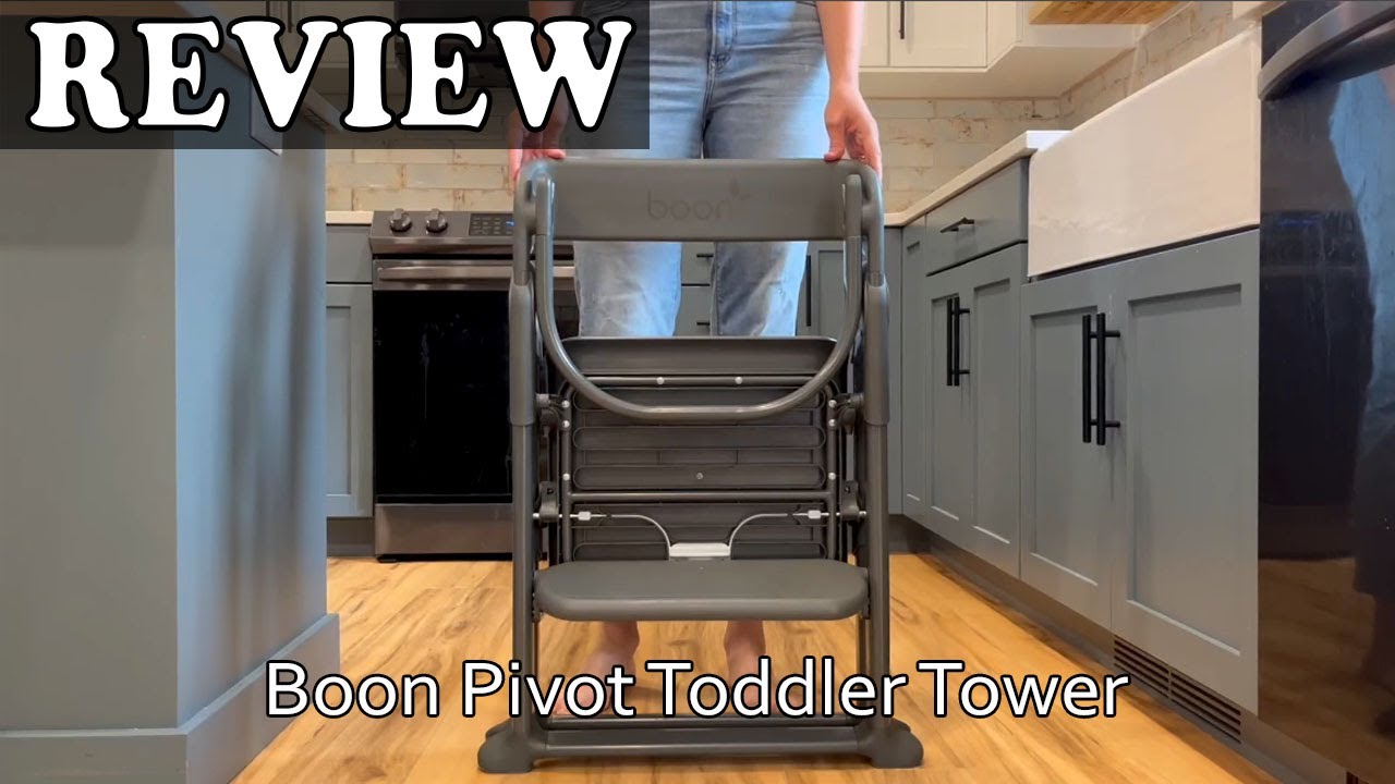 Boon Pivot Toddler Tower Folding Toddler Step Stool - DEMO & REVIEW ...