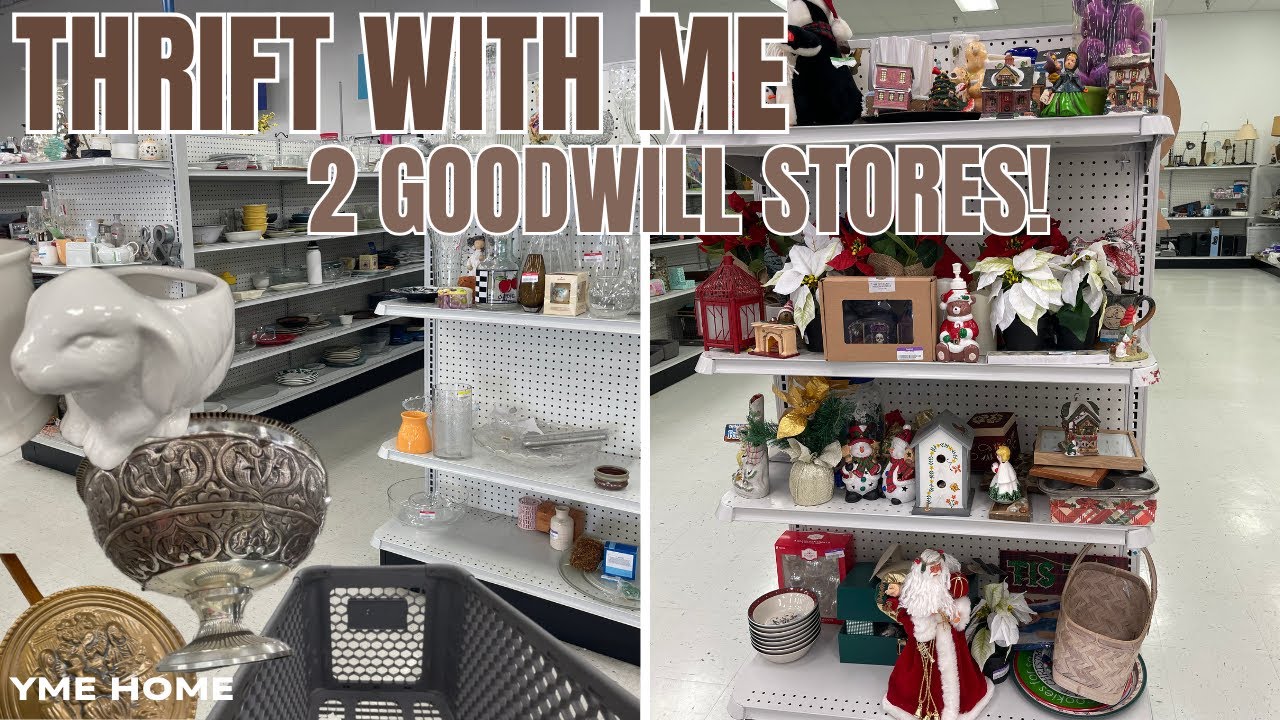 Thrifting HOME DECOR at 2 GOODWILL Stores/ Thrift with Me & HAUL - YouTube