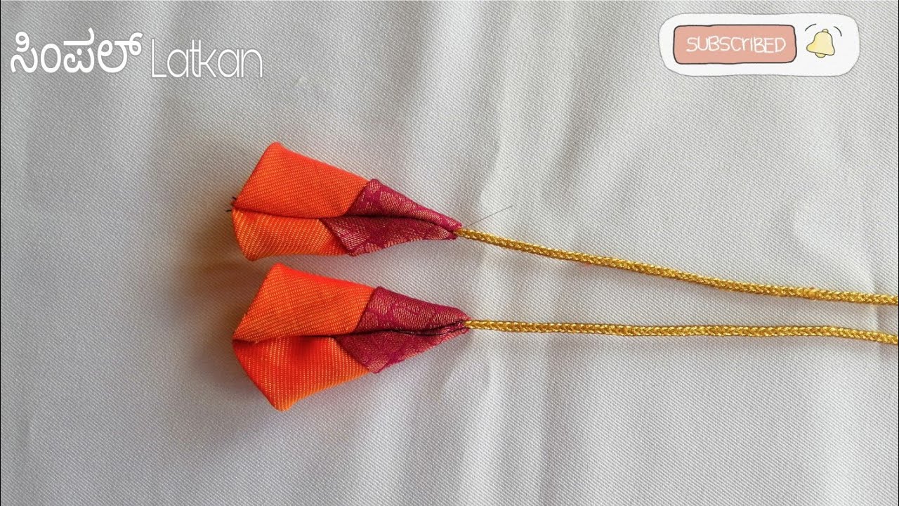 DIY/simple Latkan making at home/tassel making blouse and kurti,Lehenga ...