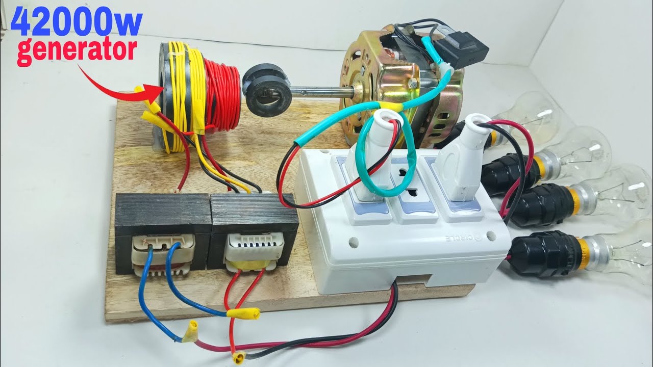 how to make electric magnet generator40000w light bulb220v 2 ...