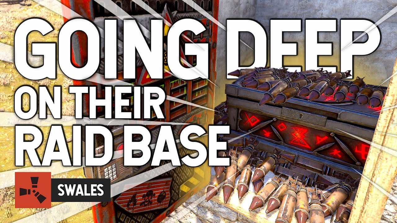 GOING DEEP ON THEIR RAID BASE - RUST - YouTube