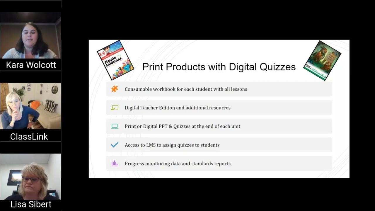 Interview with ClassLink: Print Products With Digital Quizzes - YouTube