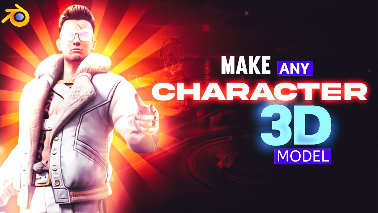 How to Make Free Fire own 3D Character Model in Blender - Extract Any ...
