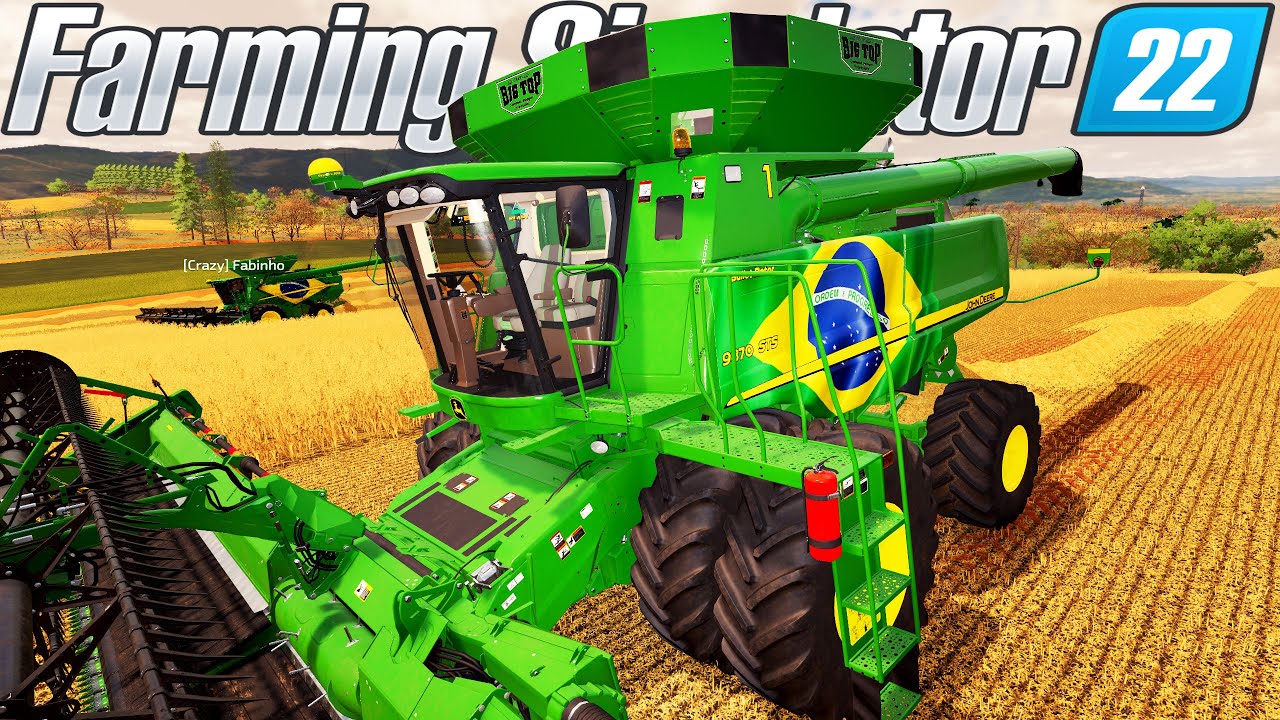 TESTANDO A NOSSA NOVA JD 9870 STS | Farming Simulator 22 | Ponte Funda ...