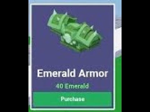 When you get emerald armour 10 mins in the game... - YouTube
