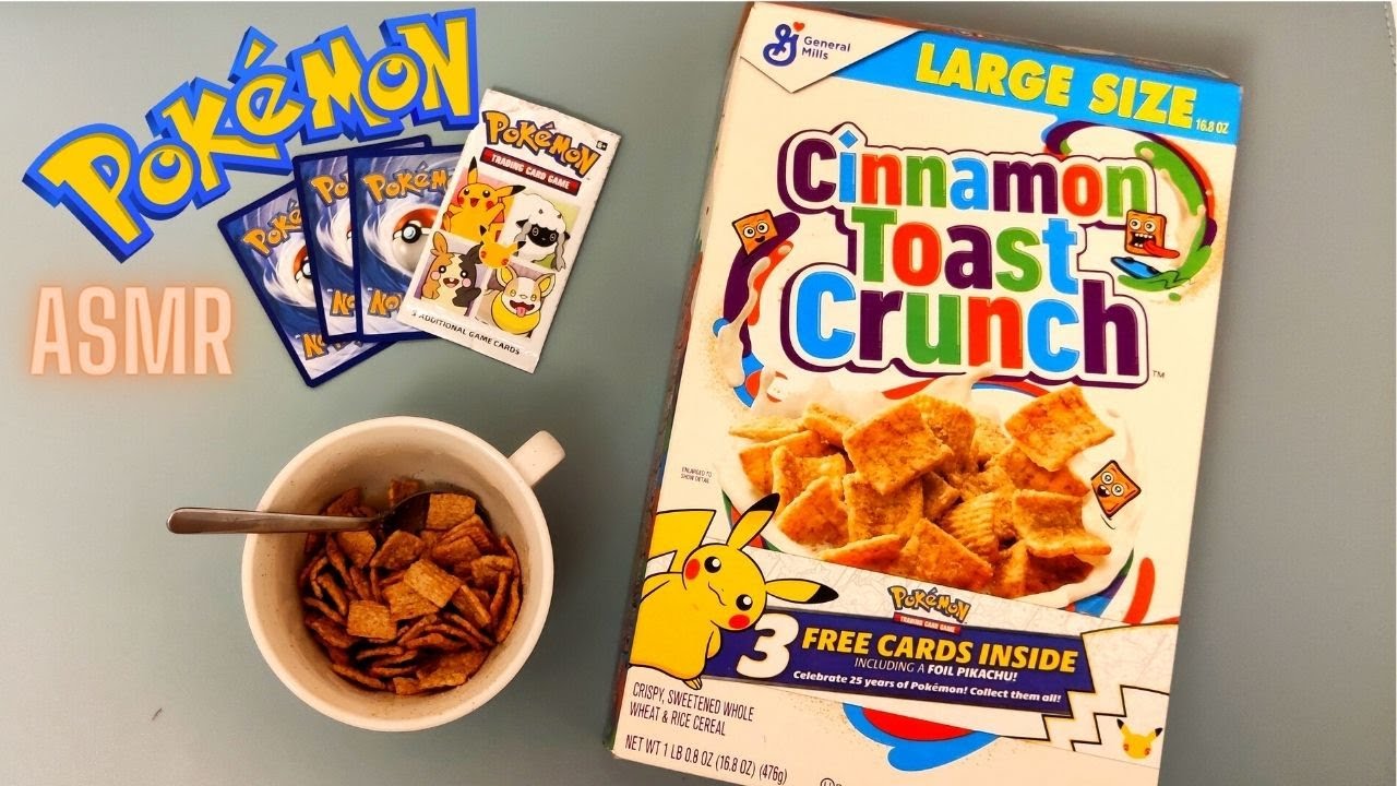 ASMR Pokemon Cinnamon Toast Crunch! Pokemon Cards, Puzzles, and ...