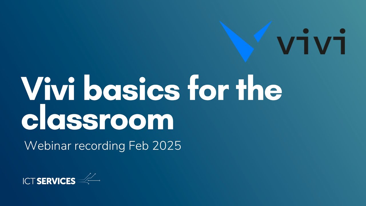 Vivi - Vivi basics for the classroom - webinar Feb 2025 - YouTube