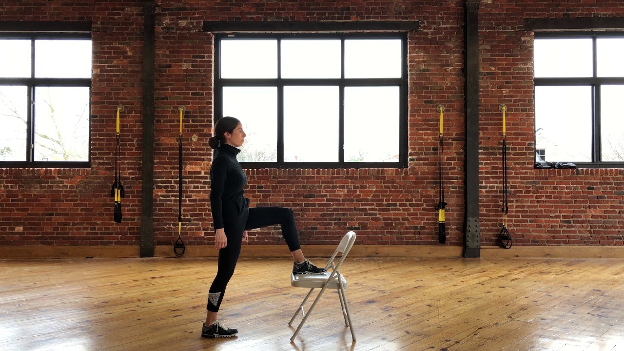 Standing Hip Flexor Stretch - YouTube